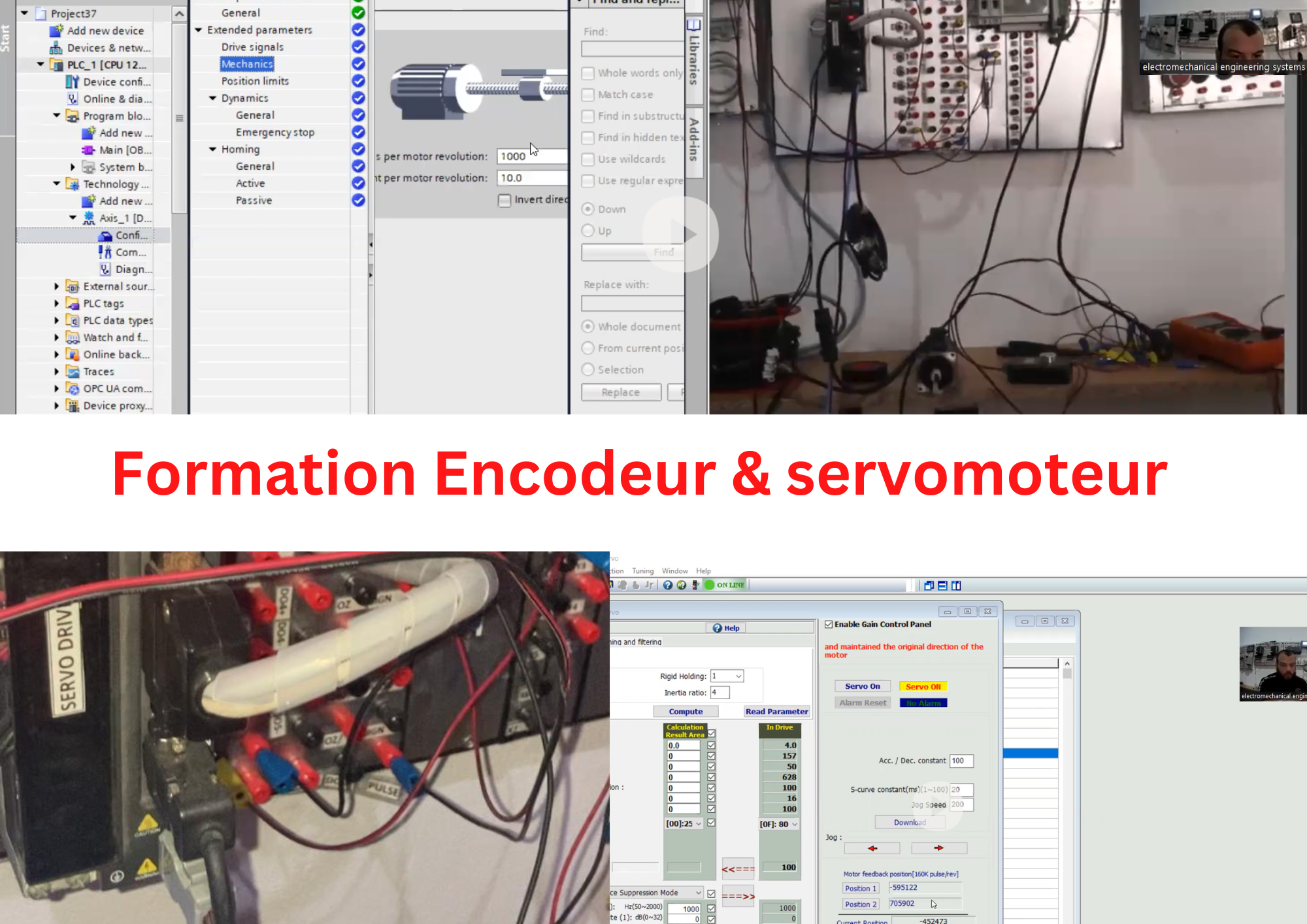 Encodeur & Servomoteur – Electromechanical courses